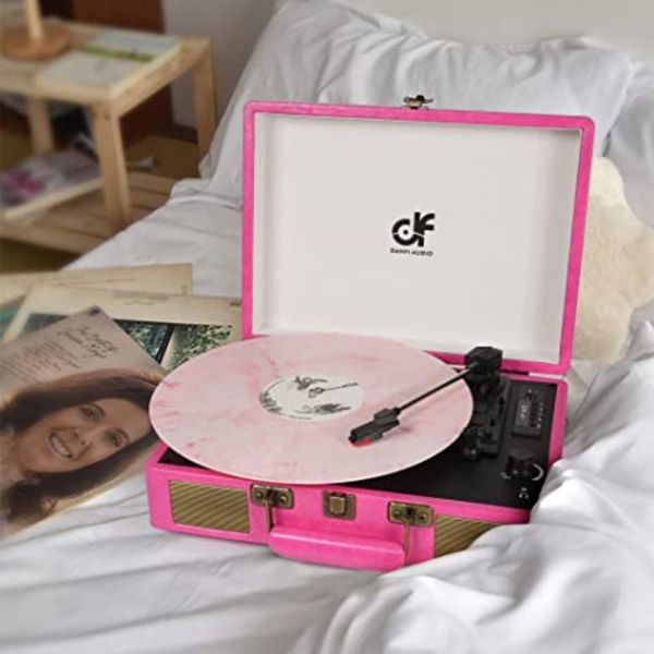 Turn up the Volume with A Pretty Pink Record Player!